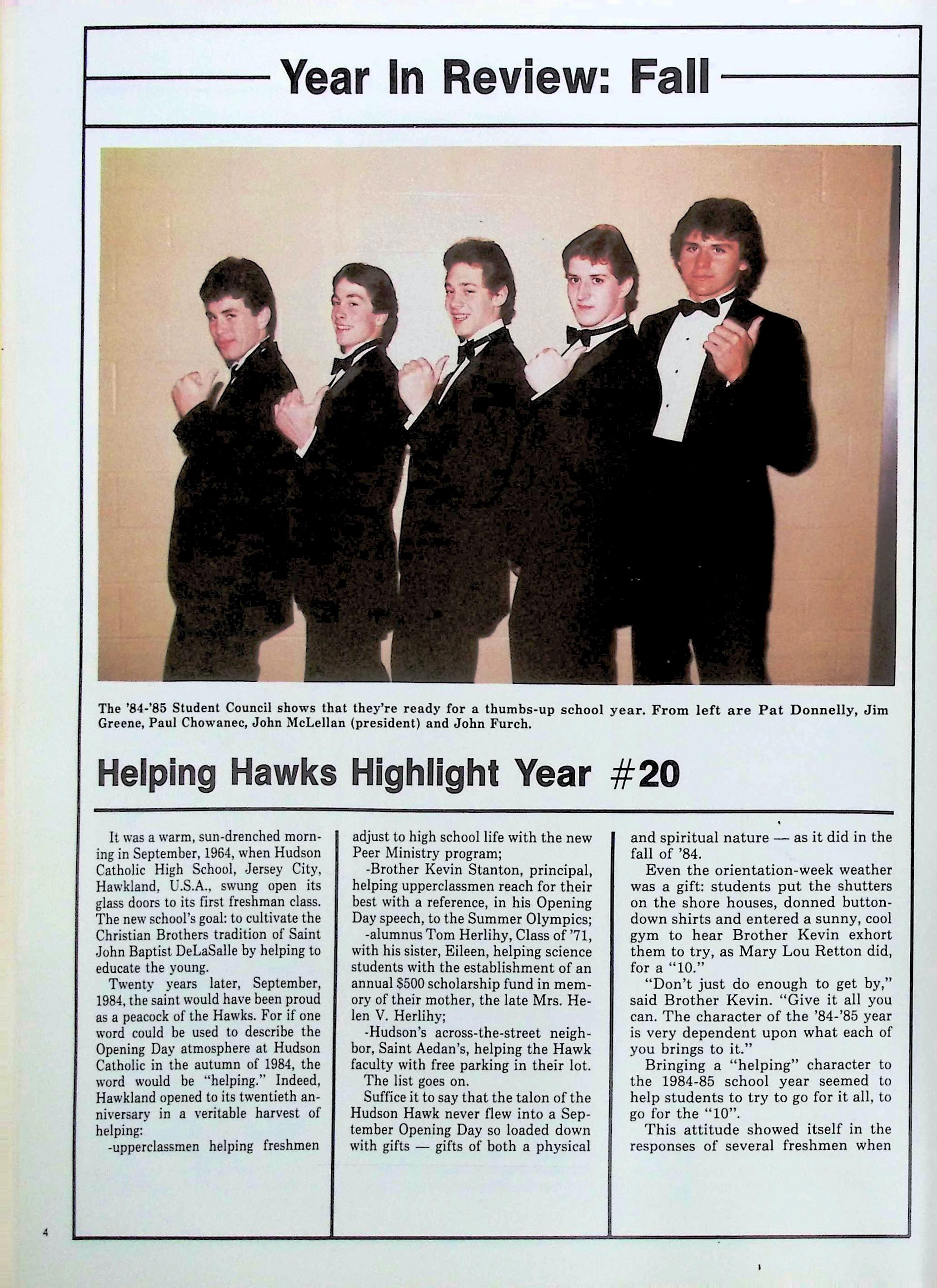 CLASS OF 1985 HAWK YEARBOOK – Hawk Alumni