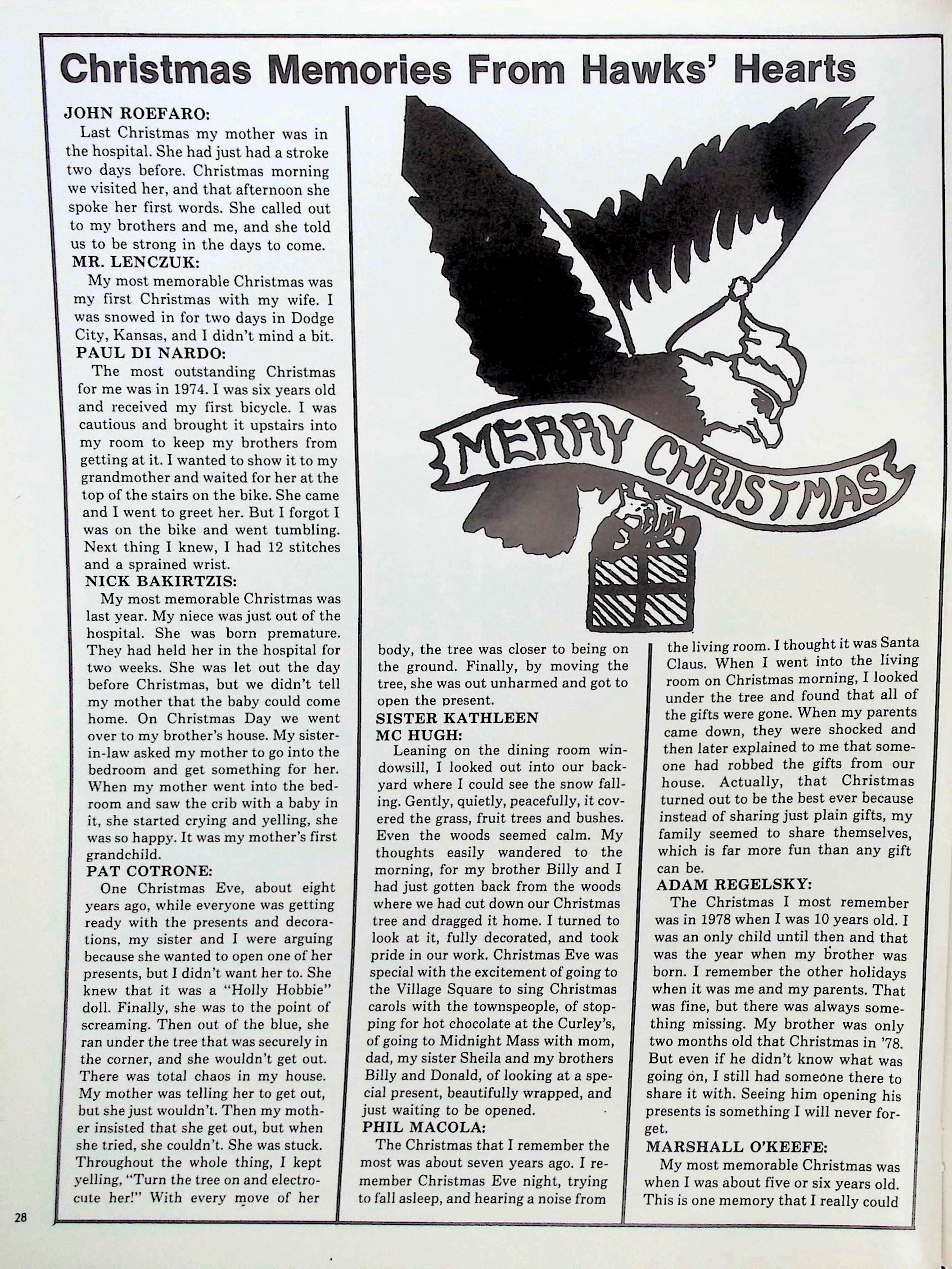 CLASS OF 1985 HAWK YEARBOOK – Hawk Alumni